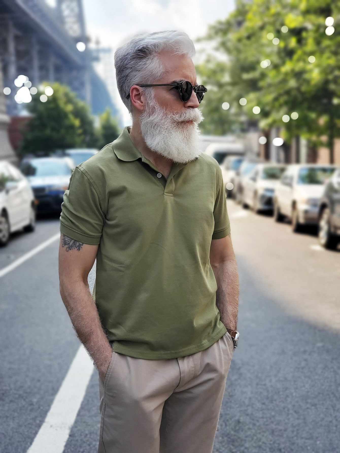 Earth-Toned Polo and Chinos - The Modest Man